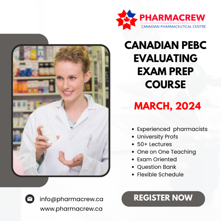 PEBC EVALUATING EXAMS (EE) PREP ( March 2024 ) OPEN NOW - pharmacrew